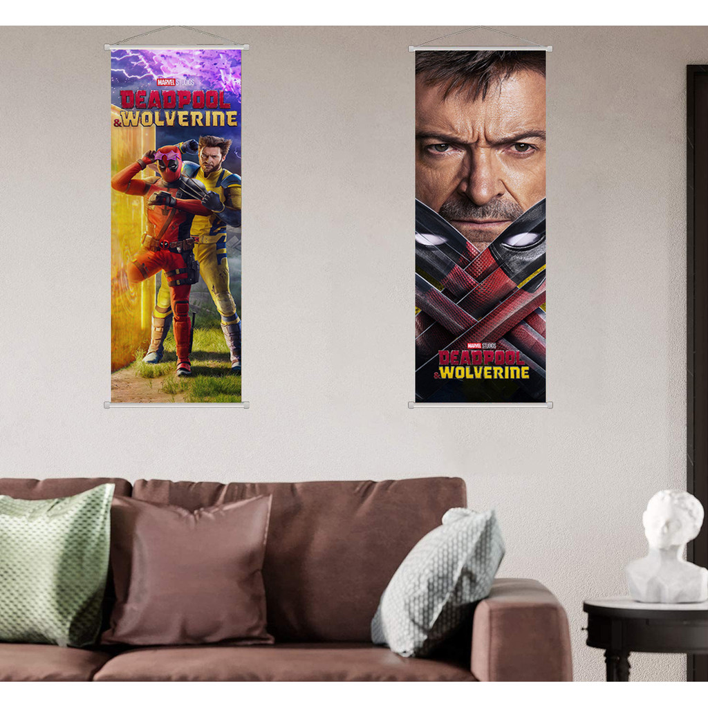Movie Deadpool & Wolverine Hanging Painting Movie Surrounding Star ...
