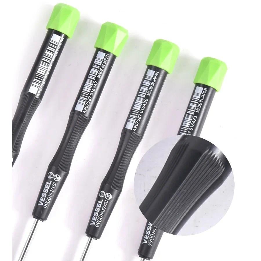 VESSEL Micro Screwdriver Magnetic Precision Screwdriver Hex Head Repair ...