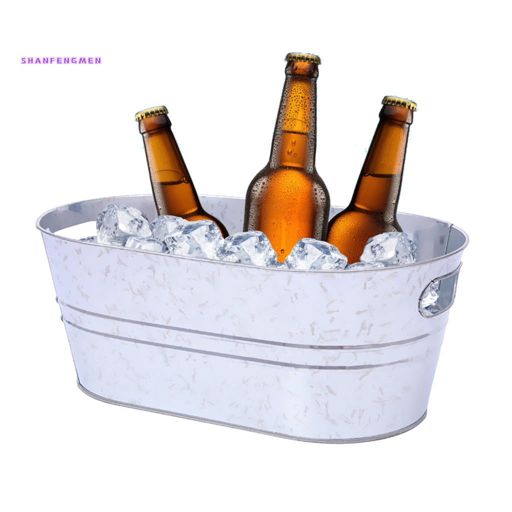 SFH- Drink Buckets for Parties Metal Ice Bucket for Soda and Beer Metal ...