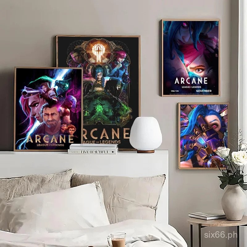 Arcane League of Legends Poster Self Adhesive Art Poster Whitepaper ...