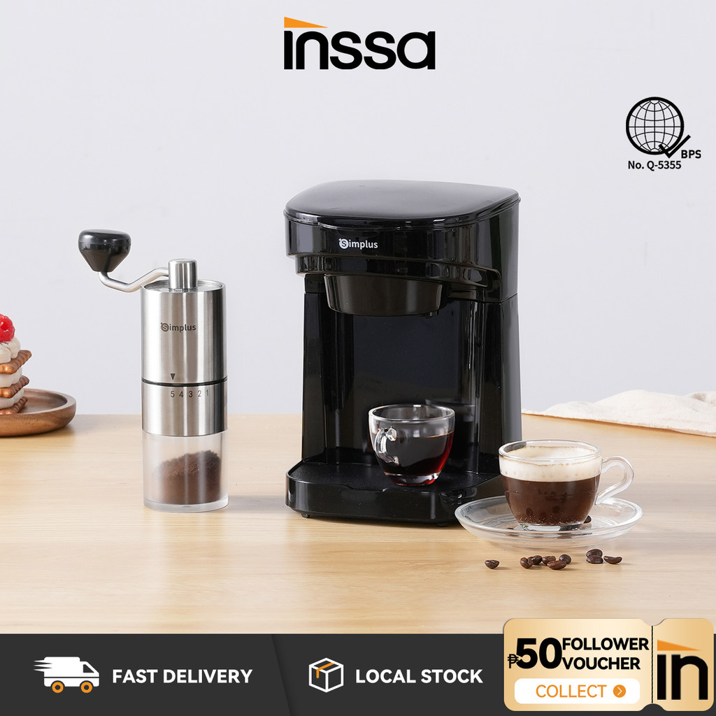 Simplus Coffee Maker Drip Filter Coffee Machine Dual Cups Compact Body ...