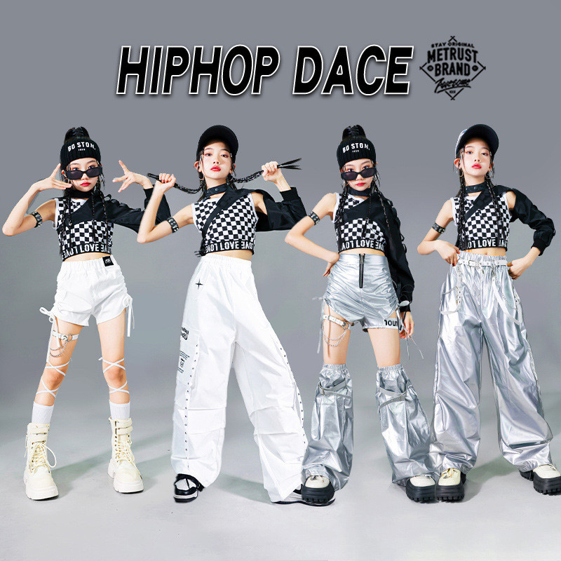 Girls Jazz Dance Costumes Girls Group Fried Street Silver Skin Trendy ...