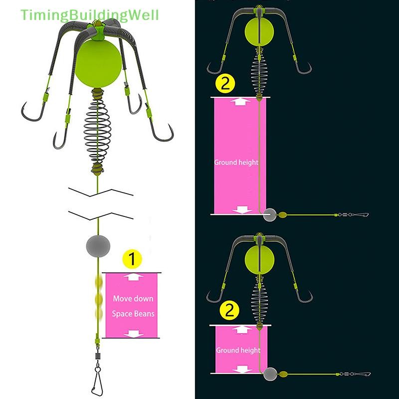 TBPH 1PC Fishing Bait Cage Carbon Steel String Hook Fishing Set Anti ...