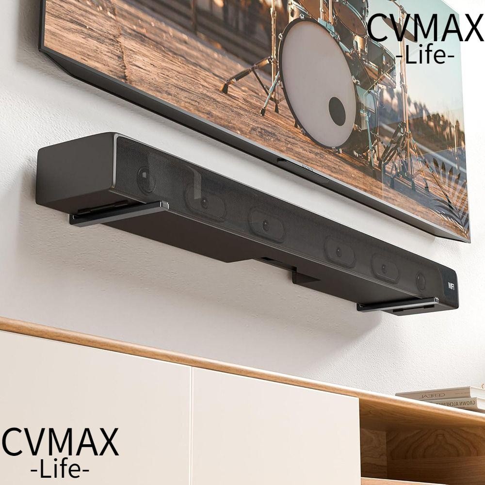 CMAX 2pcs Speaker Wall Bracket, Metal Wall Mount Sound Bar Mounts, Anti ...