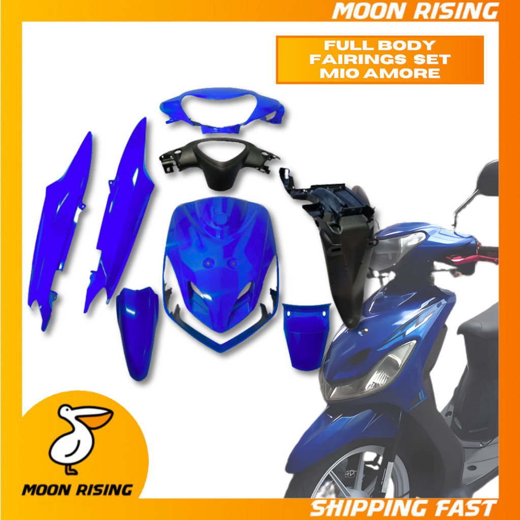 7IN1 / 5IN1 / 3IN1 FULL BODY FAIRINGS SET FOR YAMAHA MIO AMORE ...