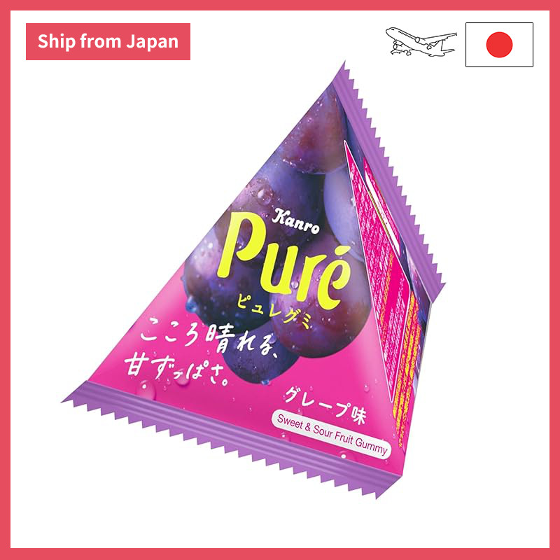 [Direct from Japan] Kanro Pure Gummy Petite Triangle - Grape & Lemon ...