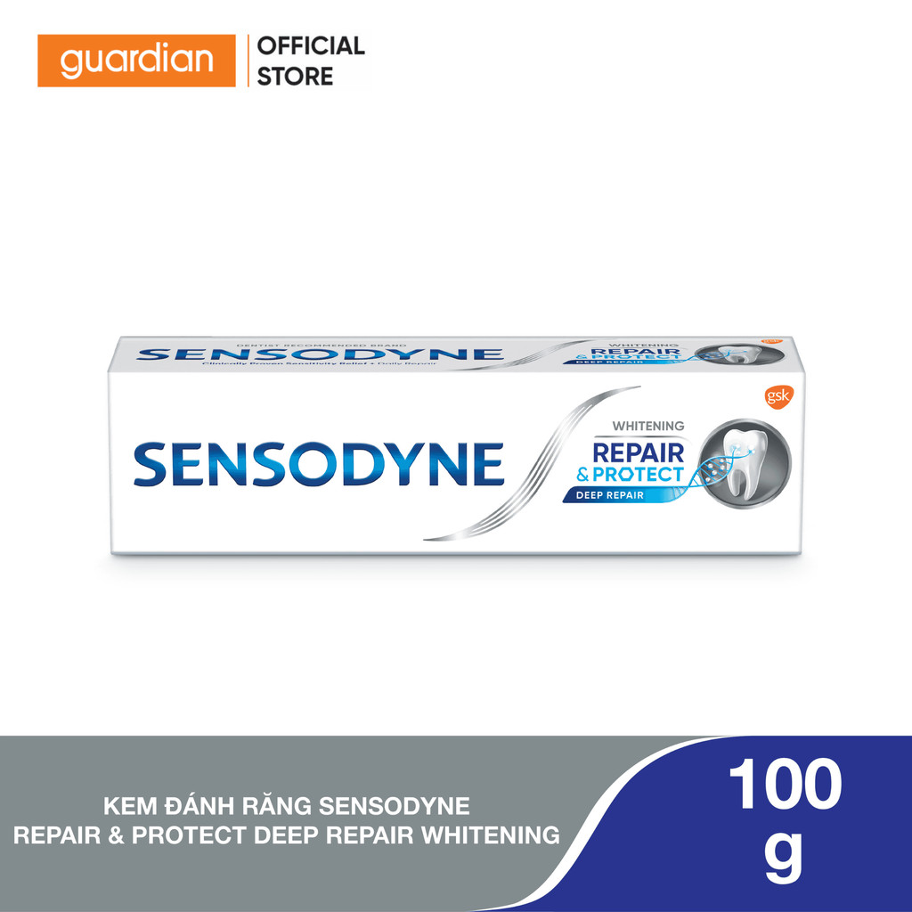 Sensodyne Repair Toothpaste & Protect Deep Repair - Whitening 100g ...