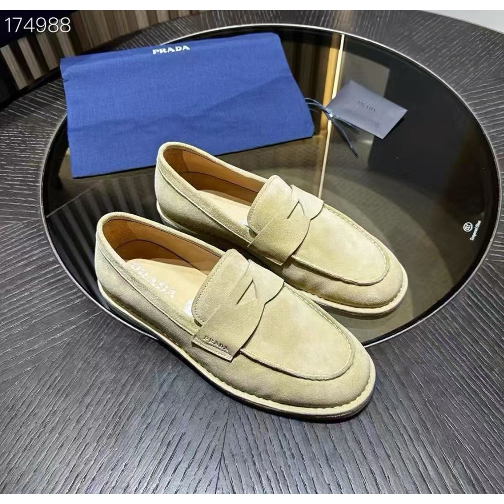 Prada New Soft Leather Loafers | Shopee Philippines