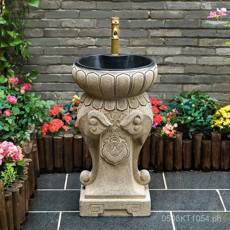 Garden Water Pool Outdoor Mop Pool Type Outdoor Pedestal Basin Wash ...