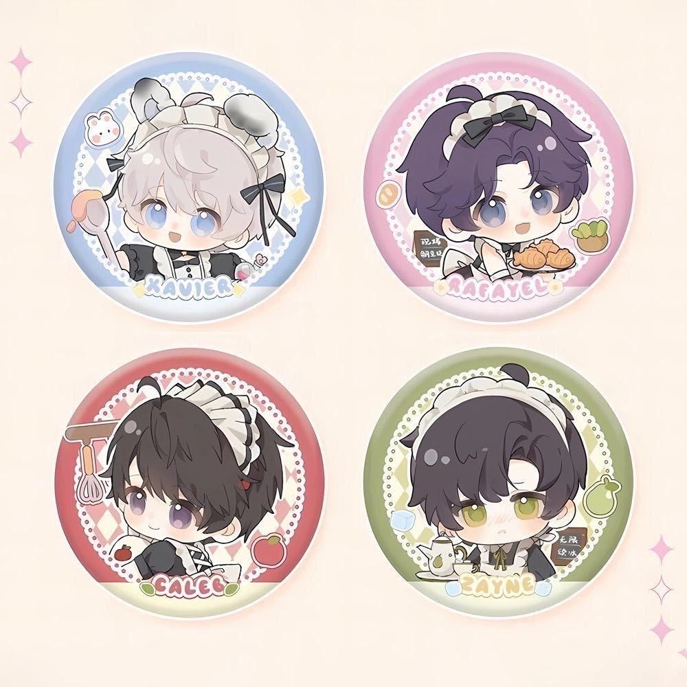 Love and Deep Space Badge Q Version Maid Cafe Series Summer Day Qi Yu ...