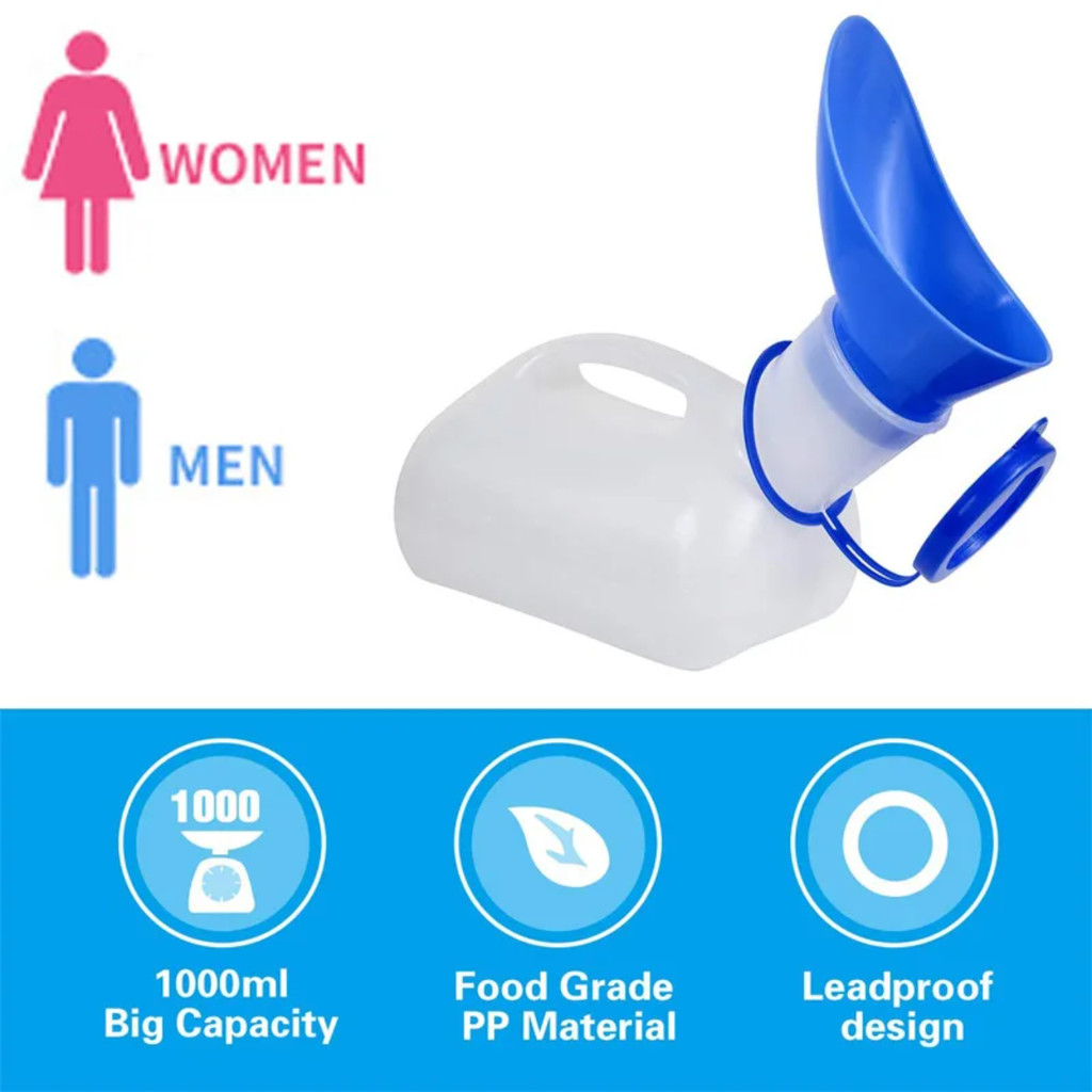 【Available】1000ML Female Male urinal Unisex Camping Portable PE Urinal ...
