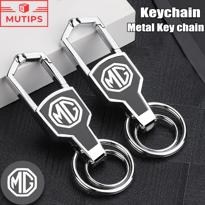 MG Keychain Portable Car Key Chain Laser Logo Metal Key Buckle For HS ...