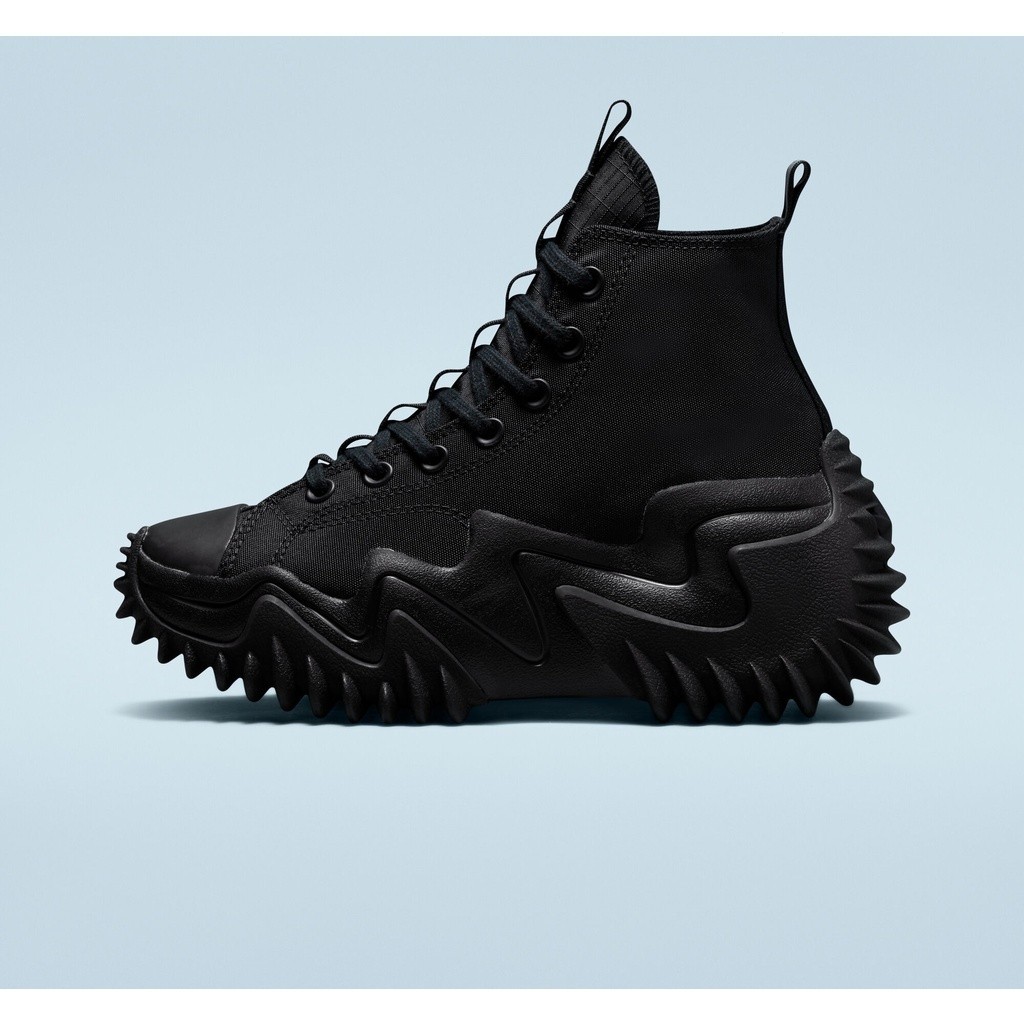 6 colors Convers Run Star Motion Wave Pattern all black Increased Thick ...