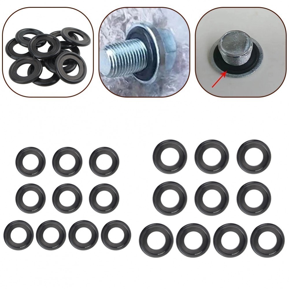 Premium Quality Black Rubber Sealing Gasket Washer for Oil Drain Plug ...