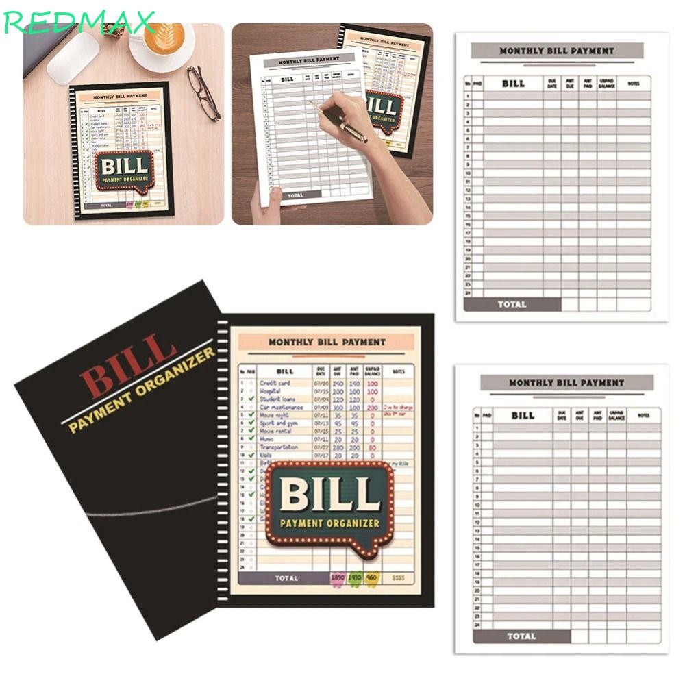 REDMAX Bill Payment Organiser Notebook, Efficient Life Planner 48 Month ...