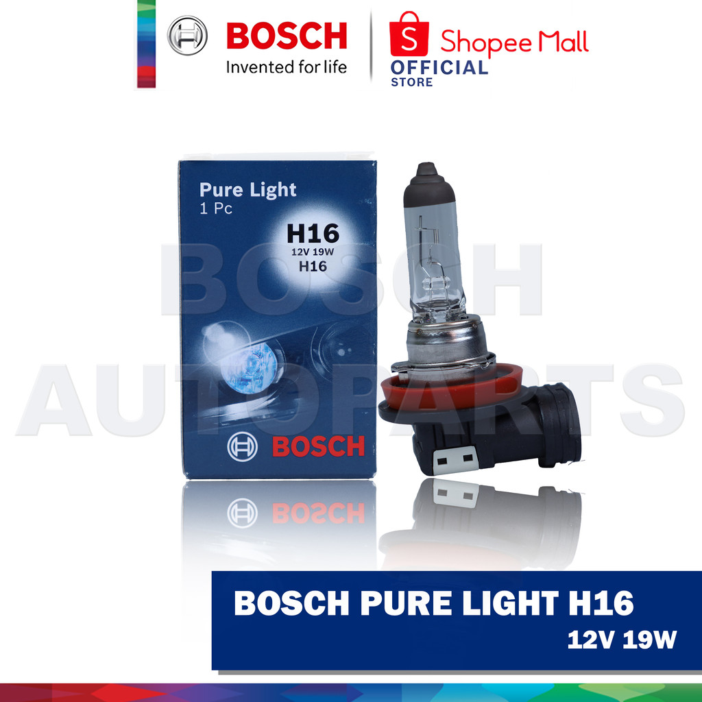 Bosch Bulb Pure Light H16 12V 19W | Shopee Philippines