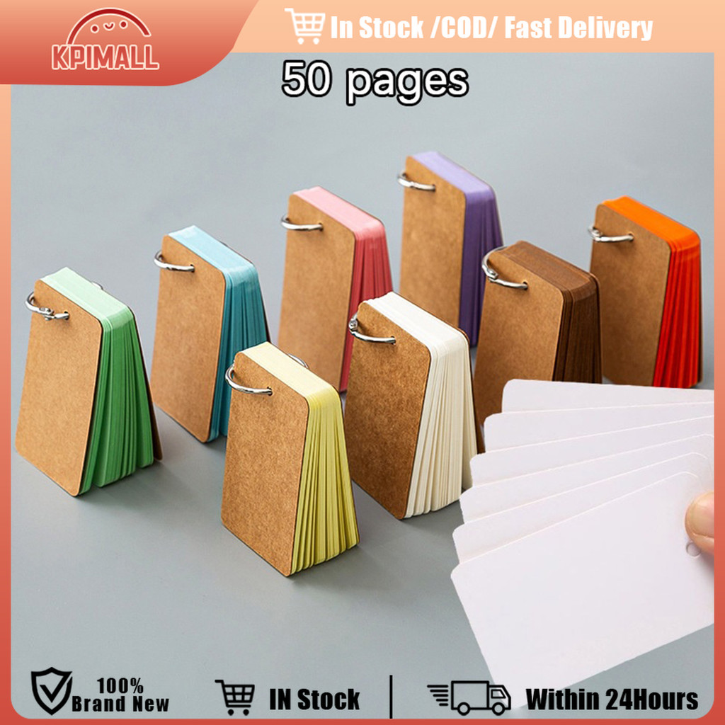 50 Sheets Loose-Leaf Memo Pad Kraft Paper Notes Kraft Paper Blank ...
