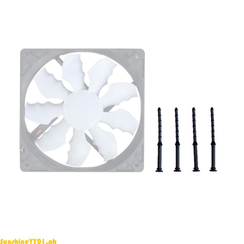 SUN 12 24 36Pcs Computer Case Fans PC Cooling Fan Mount Screws Black ...