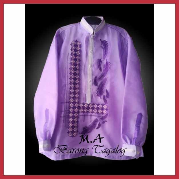 Purple}A,Barong(y+Tagalog | Shopee Philippines