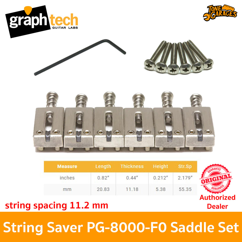 Graph Tech String Saver PG-8000-F0 Classics Saddles Set Strat & Tele Guitar Zipped Case | Shopee ...