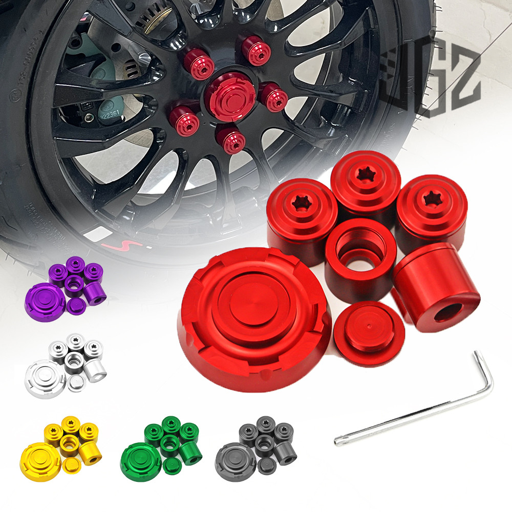 Motorcycle Hubcaps Set CNC Wheel Side Covers for VESPA Sprint Primavera ...