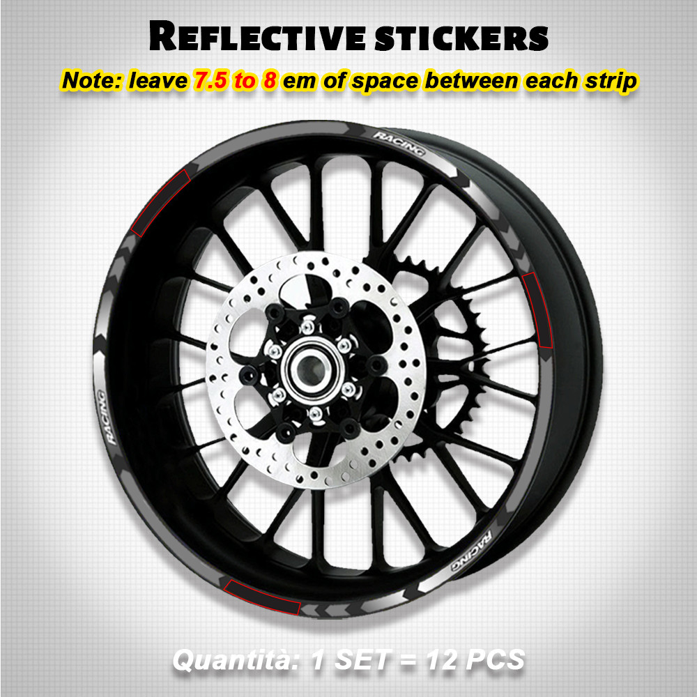 Suzuki GSXR600 1000 750 Tire Stickers Reflective Wheel Rim Tape ...