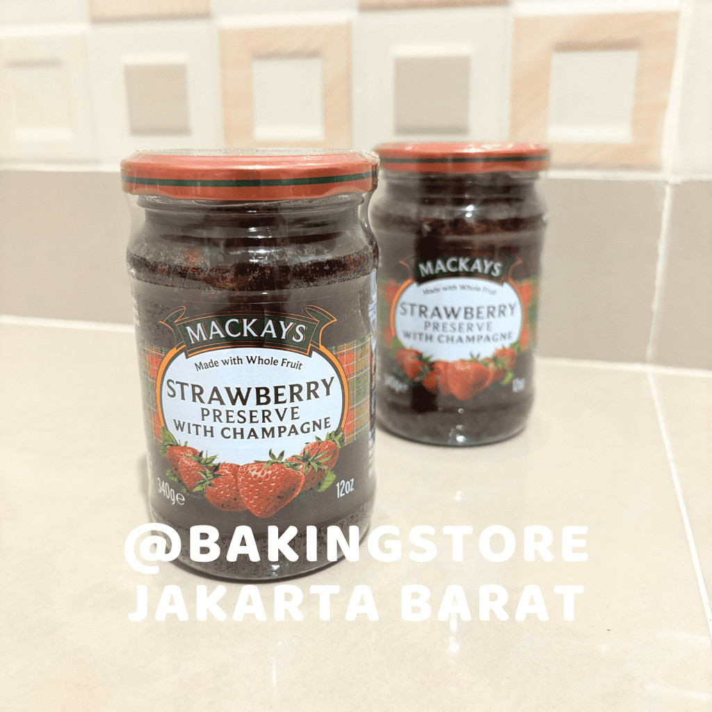 Mackays Strawberry Preserve Jam with Champagne Jam (340 gr) | Shopee ...