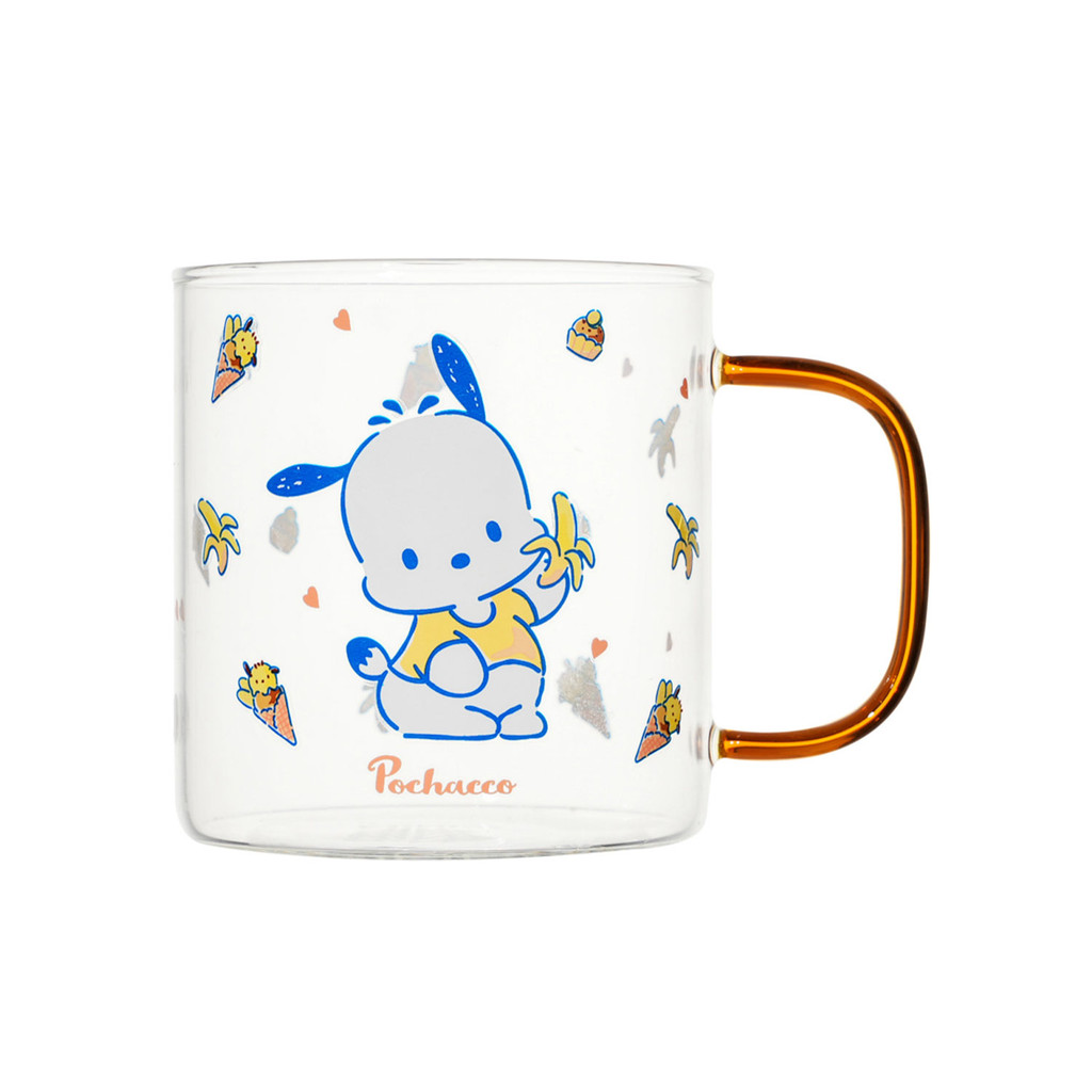 MINISO Sanrio characters Glass Cup with Colored Handle (420mL ...