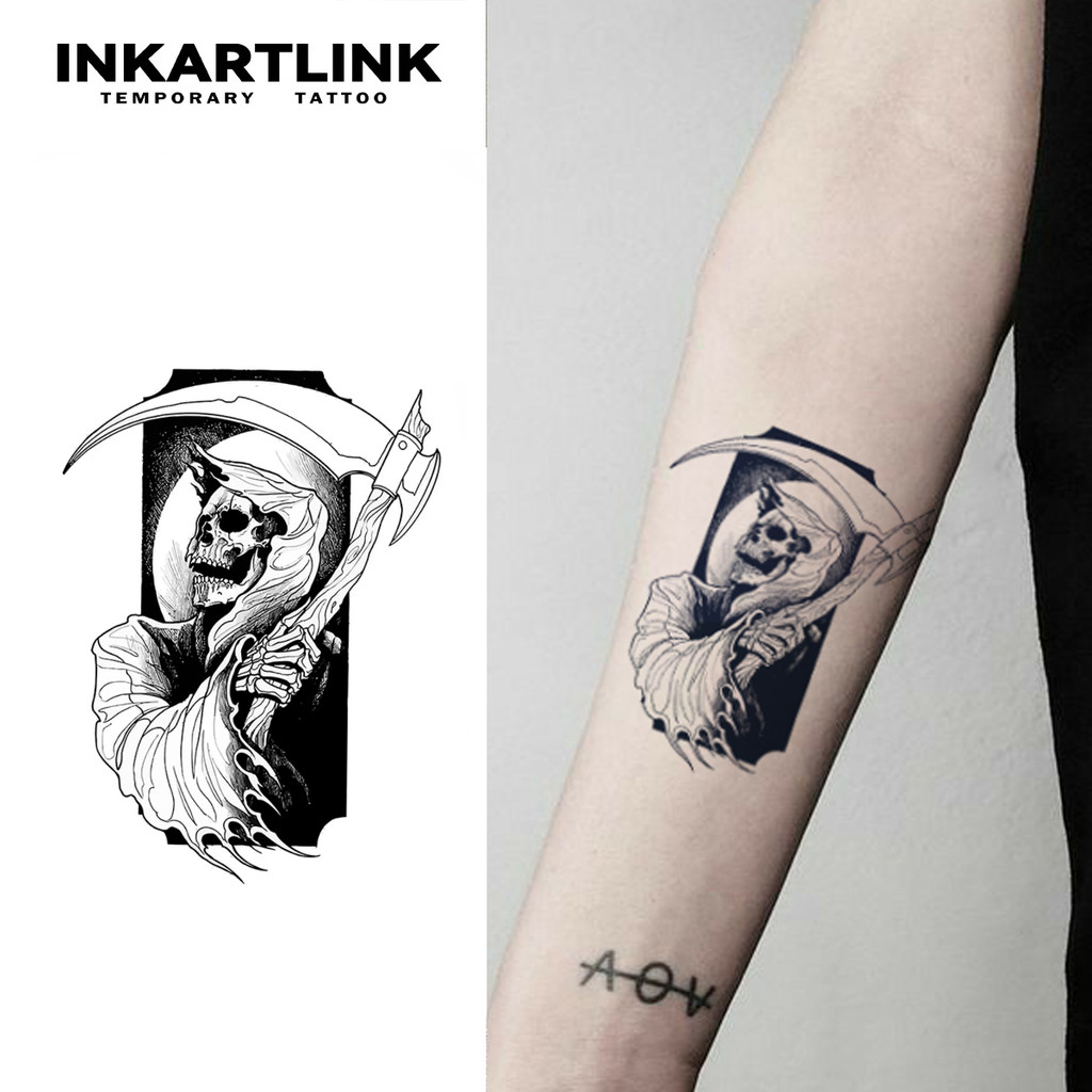 Undead Messenger temporary tattoo stickers, waterproof long-lasting ...
