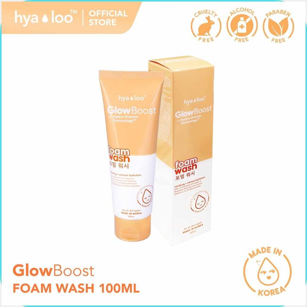 Hyaloo>o)Glow)b>Boost)M>Foam)M>Wash)q>100ml | Shopee Philippines