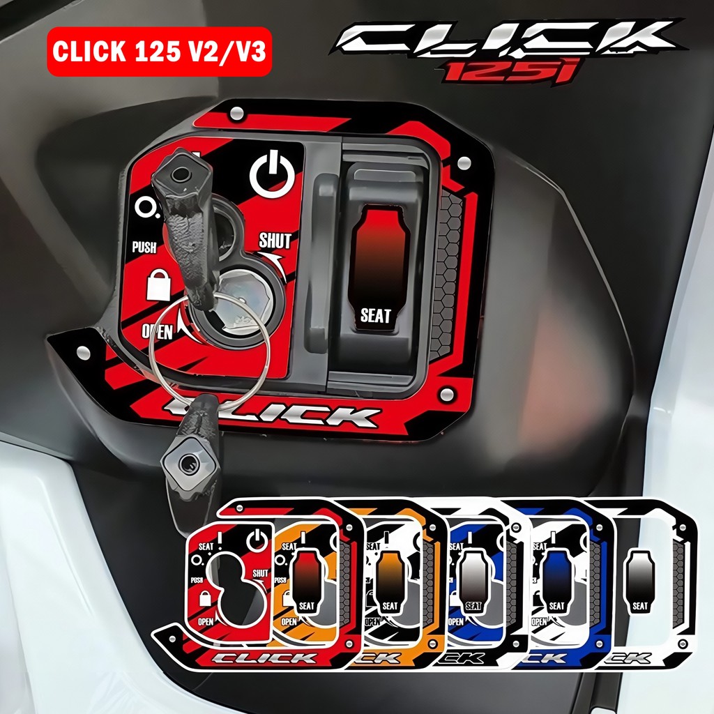 Key Panel Sticker For Honda Click 125i V2/V3 Full Key Cover Protector ...