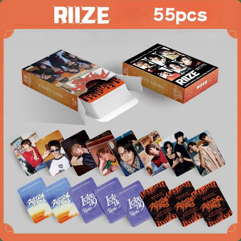 50-55pcs/box RIIZE Lomo Cards Hologram Laser Photocards SHOTARO EUNSEOK ...