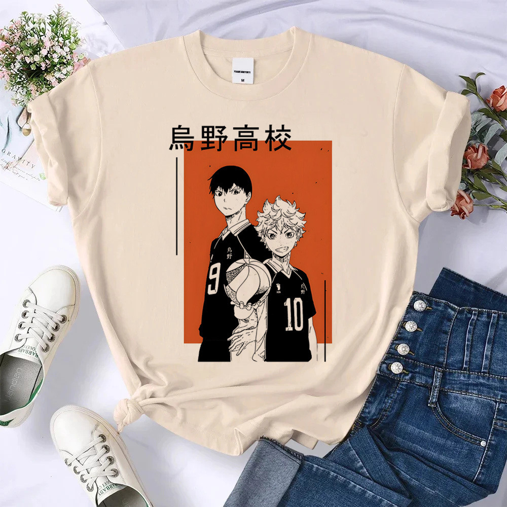 Haikyuu shirt teen Pop Culture korean clothes Colorful women Gothic ...