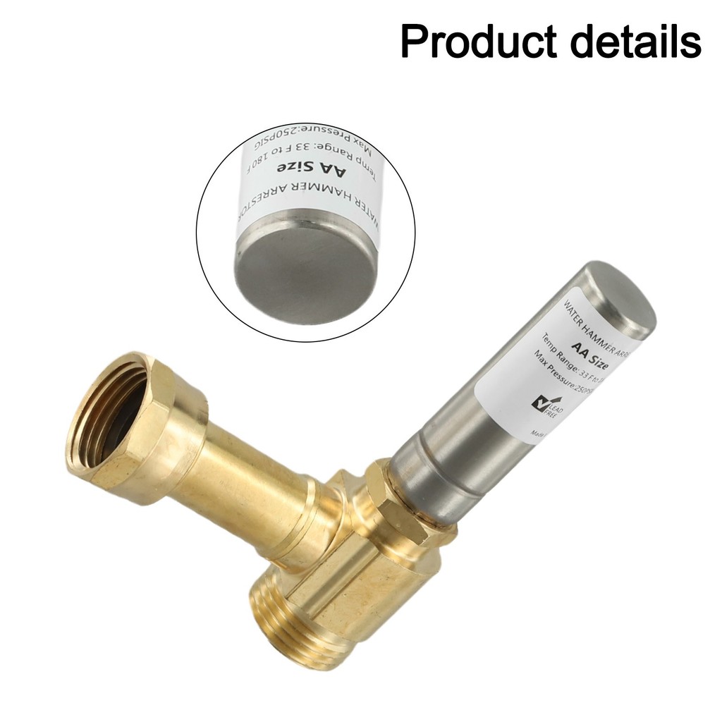 Two Pack Angle Water Hammer Arrestors for Enhanced Plumbing Performance ...