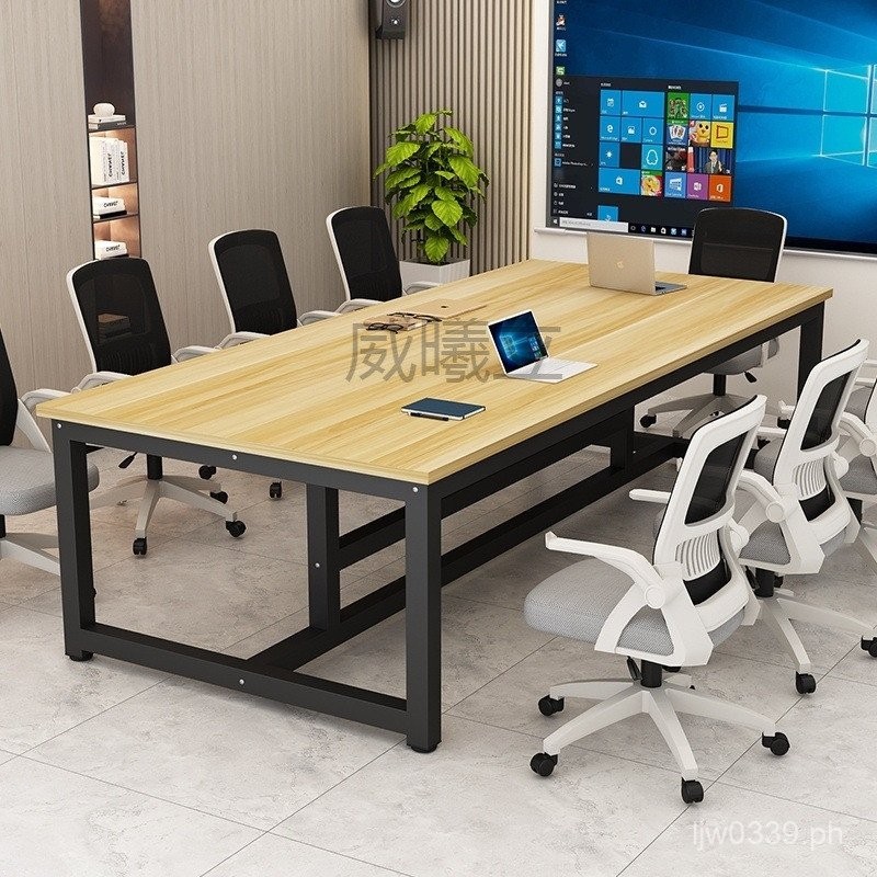 Long Strip Modern Desk Simple Public Desk Xi Meeting Table Chair Ultra ...