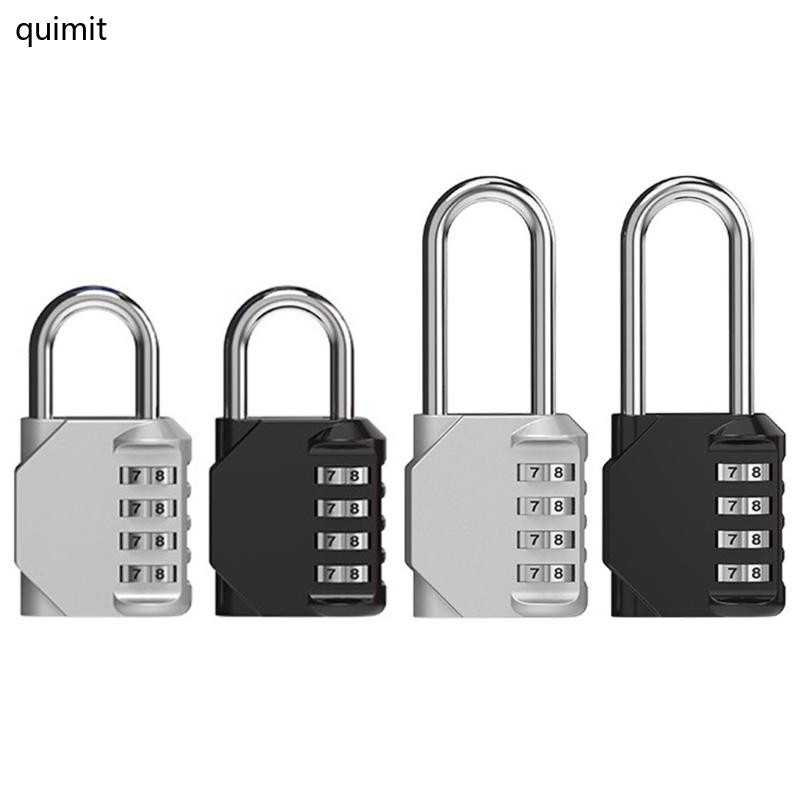 QUIM 4 Digit Locker Padlocks for School Gym Lockers Weatherproof Coded ...