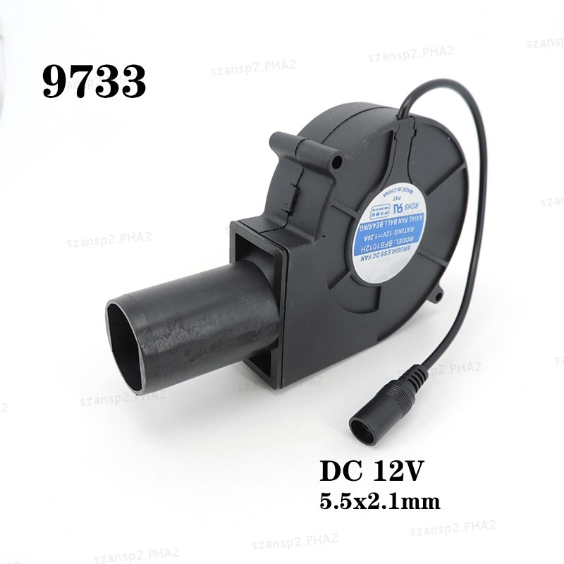 9733 Turbo Centrifugal Fan Blower 12V 97*97*33mm DC cooling Brushless ...