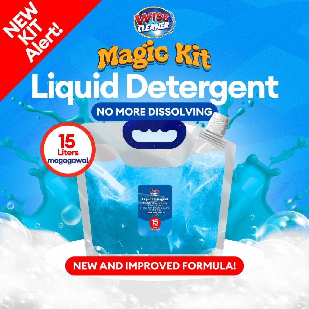MAGIC LIQUID DETERGENT KIT - WISE CLEANER | Shopee Philippines
