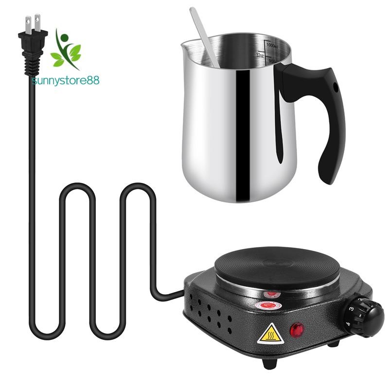 Candle Making Pouring Pot with Electric Hot Plate for Melting Wax ...