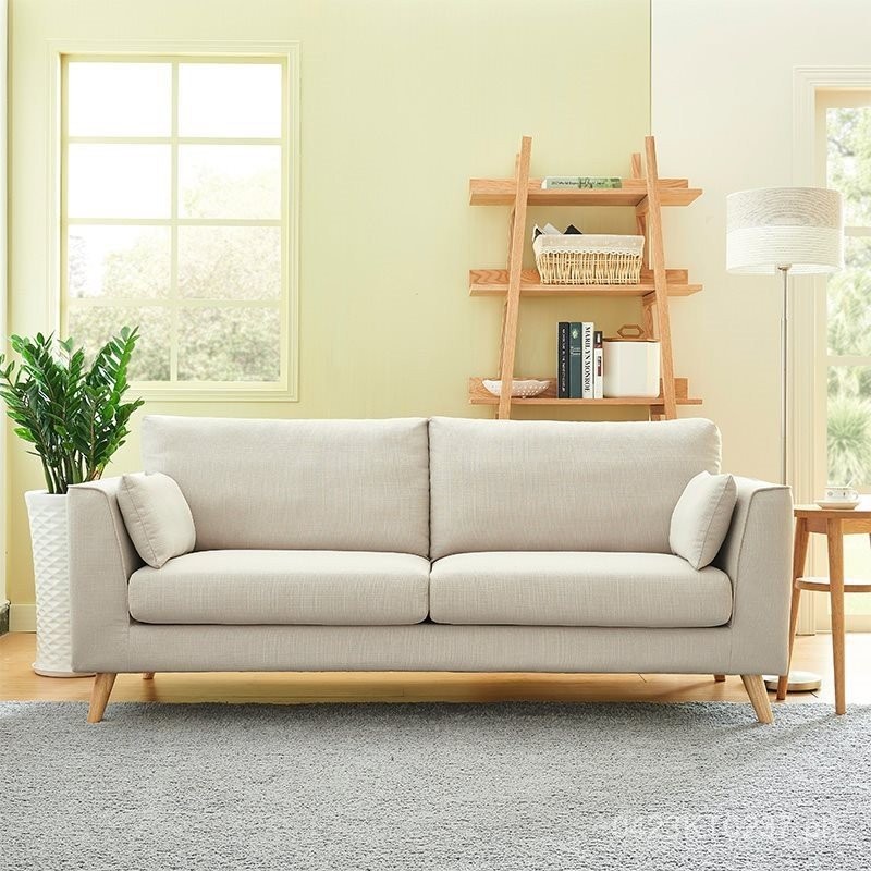 Fabric Small Modern Living Room ins Japanese Style Sofa Latex Nordic ...