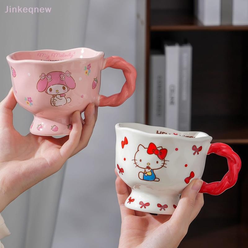 JIN Cute Kawaii Sanrioed Kuromi My Melody Ceramic Mug For Best Friend's ...