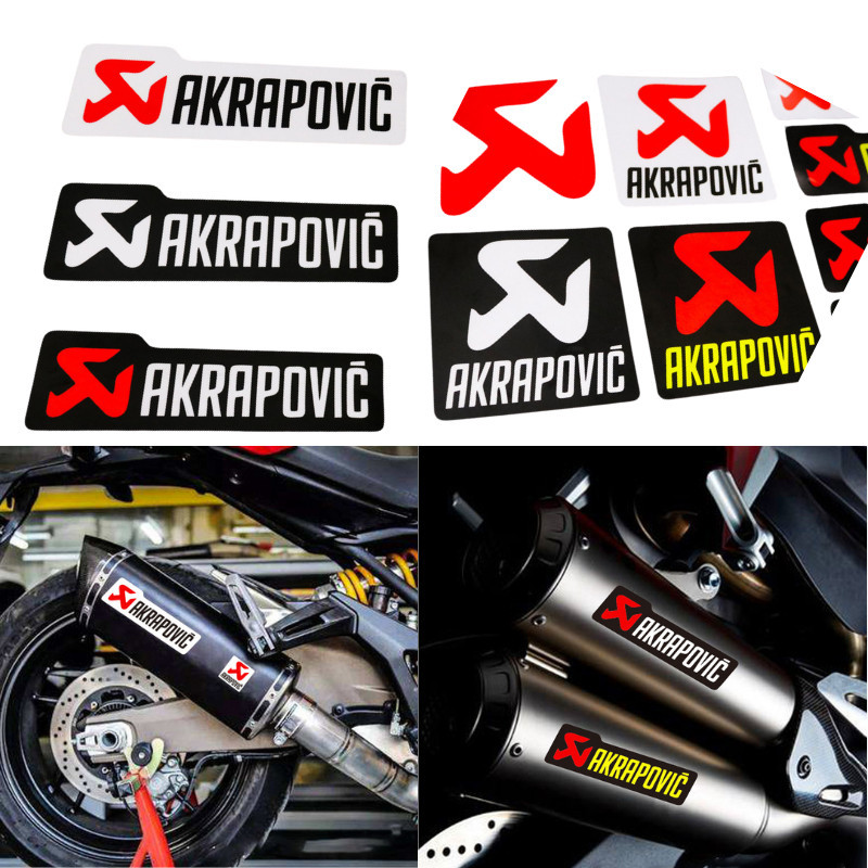 Akrapovic Motorcycle Exhaust Sticker Decals Heat Resistant Waterproof ...