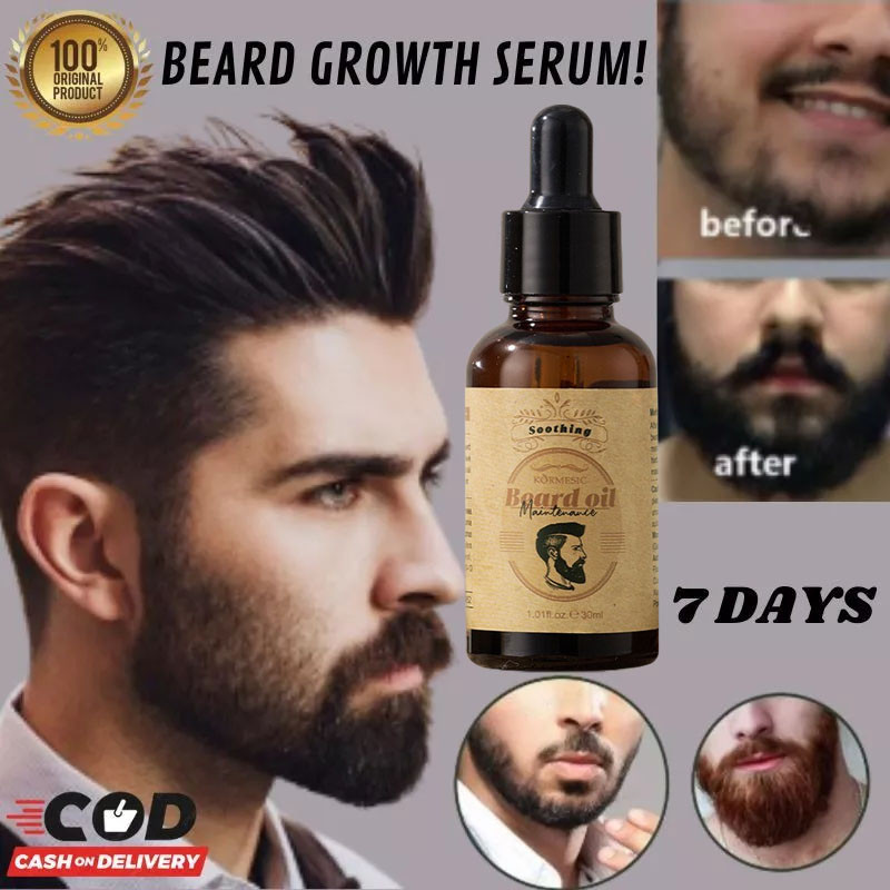 [Fast delivery] Beard Growth Liquid Thick Beard, Eyebrows, Sideburns ...