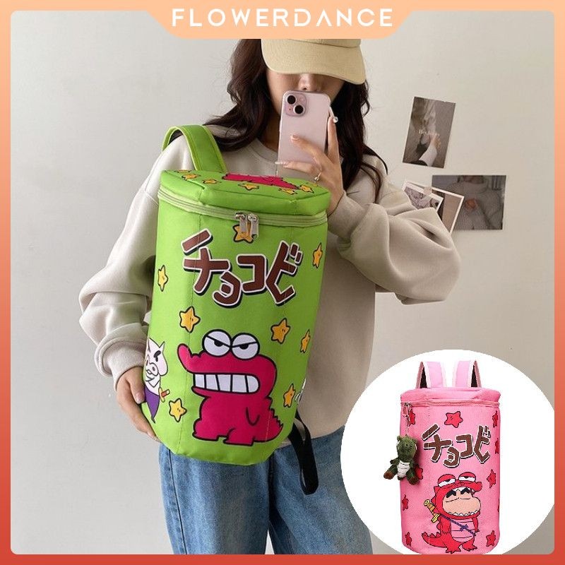 Fashion Creative Backpack Crayon Shin Chan Crocodile Biscuit Box Shaped ...