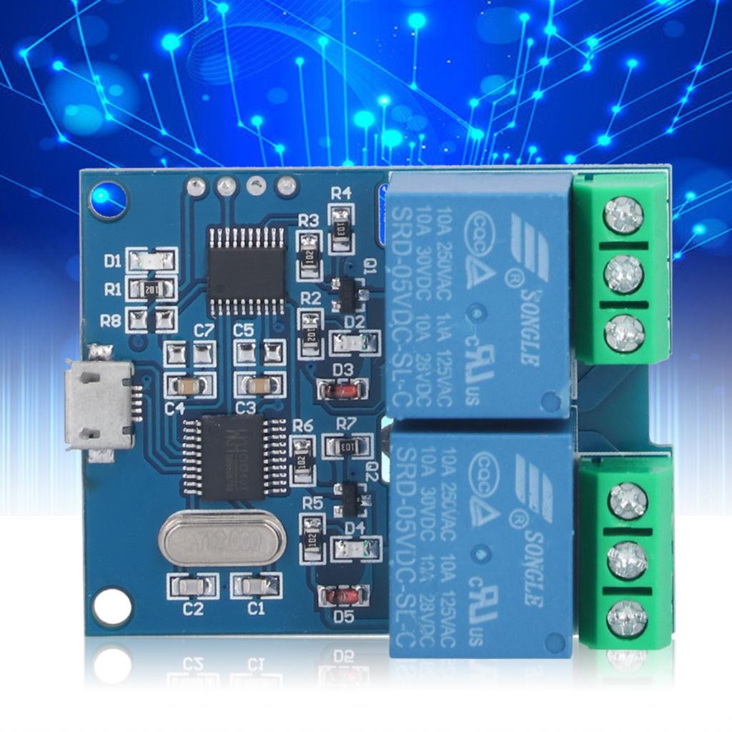 Skejnojj 2 Way Relay Module Stable Safe High‑Performance with LED for ...