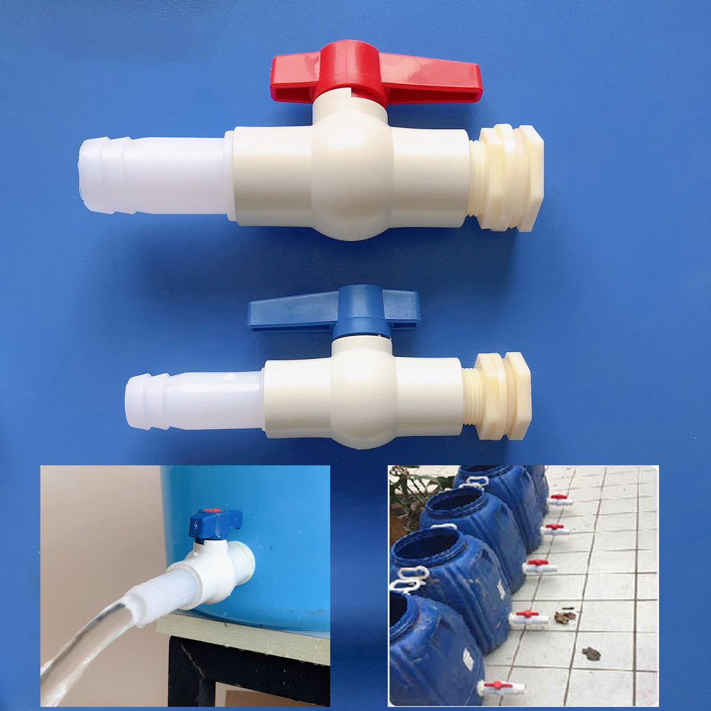 1/2" 3/4" Tank Joints Aquarium Outlet Bucket Connector Fittings Water ...