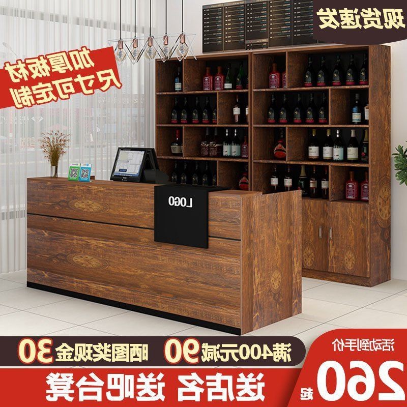 Restaurant Bar Counter Cashier Supermarket Convenient Wine Cabinet ...