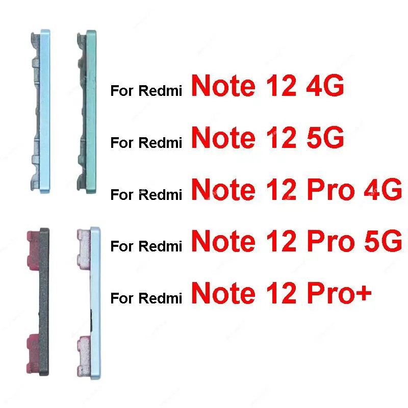 Up/Down Volume Side Button For Xiaomi Redmi Note 12 Pro Plus 4G 5G ...