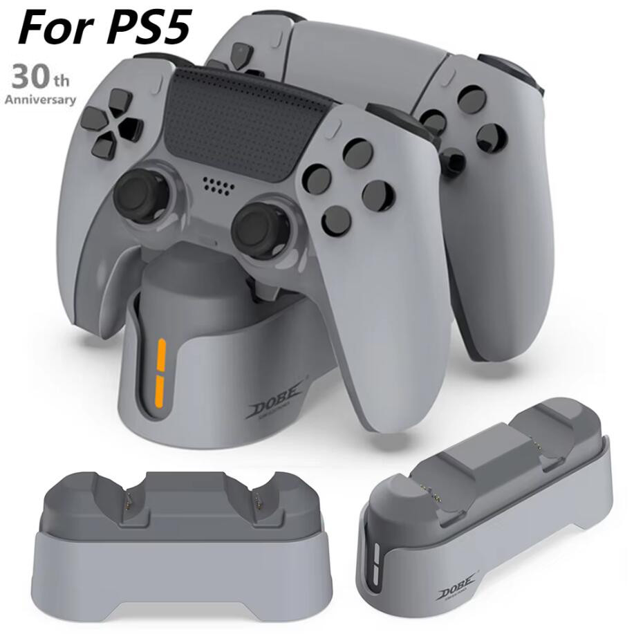 RGB Controller Charging Station For PS5 / PS5 Pro / PS5 Slim Gamepad ...