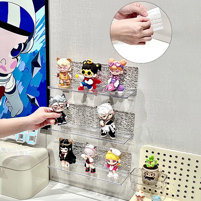 Cartoon Display Stand Acrylic Blind Box Storage Wall-mounted Shelf ...